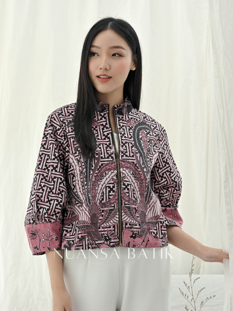 Jual Nuansa Batik Jaket Batik Lengan 7/8 Bahan Katun Stretch | Shopee Indonesia