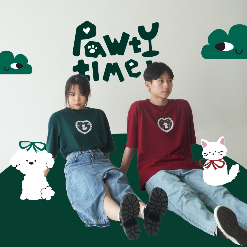Jual 1AM | PAWTY TIME TEE | Shopee Indonesia
