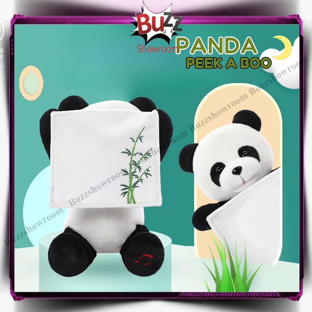 Jual Boneka Panda peek a boo, panda peek a boo, cilukba singing ...