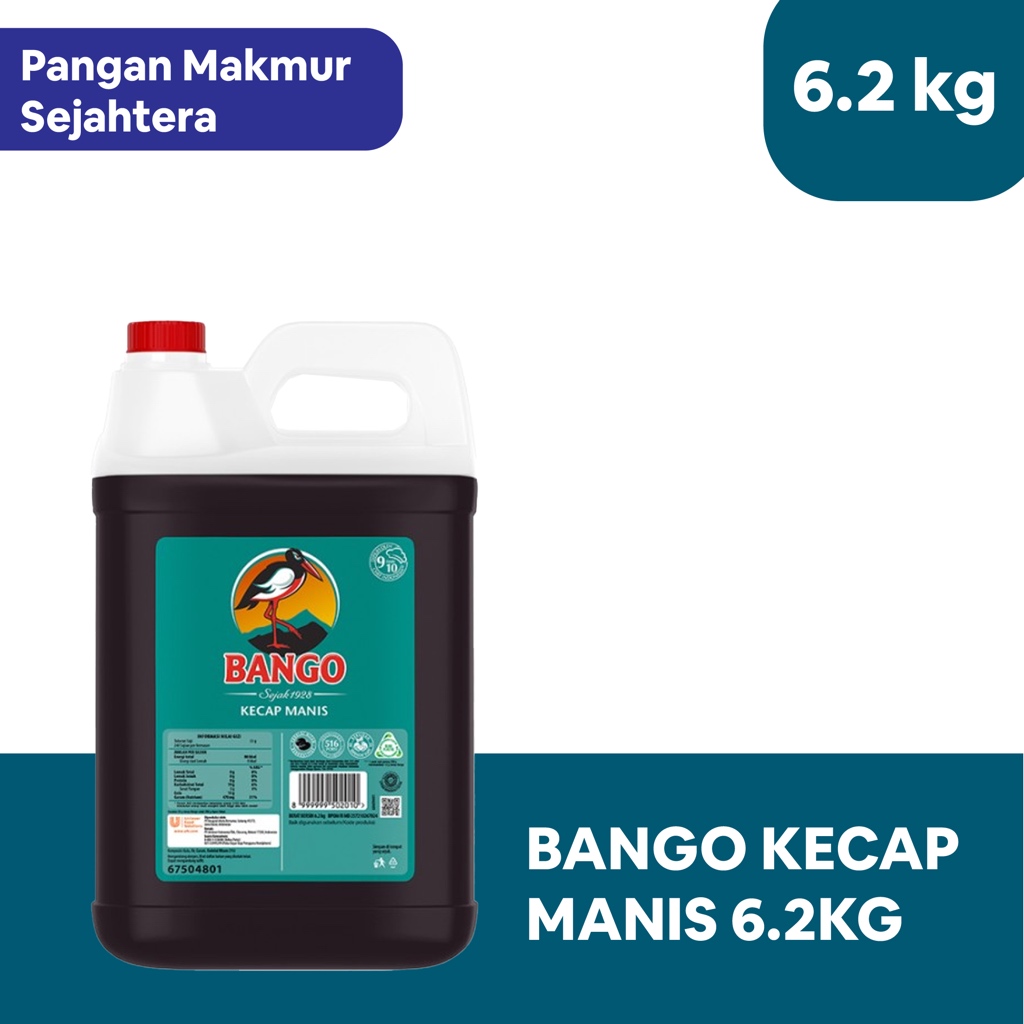 Jual BANGO - KECAP MANIS KEMASAN JERIGEN 6.2KG (KEMASAN BARU TUTUP ...