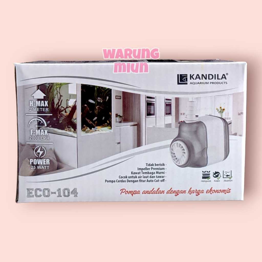 Jual Pompa Aquarium KANDILA ECO-104 water pump pompa celup akuarium | Shopee Indonesia