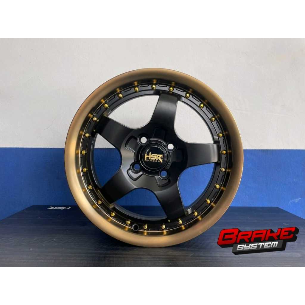 Jual VELG RACING PALANG 5 HSR BOB R15 PCD 4X100 BUAT MOBIL BRIO, AGYA, SIGRA, JAZZ, YARIS DLL ...