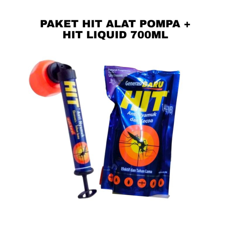 Jual HIT ALAT POMPA + HIT LIQUID CAIR Isi Ulang (PAKET HEMAT) | Shopee ...