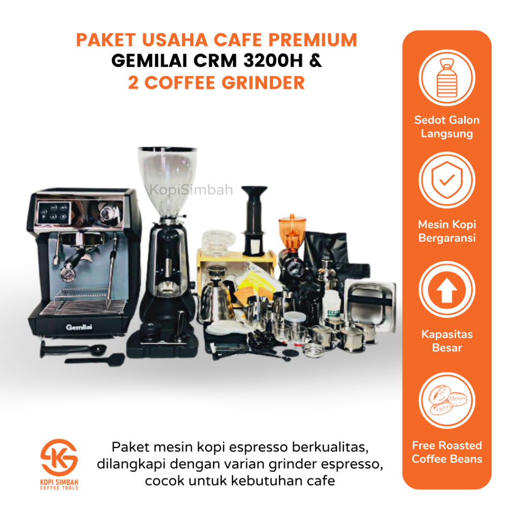Jual Paket Hemat Usaha CAFE PREMIUM Set Mesin Alat Seduh Pembuat Kopi ...