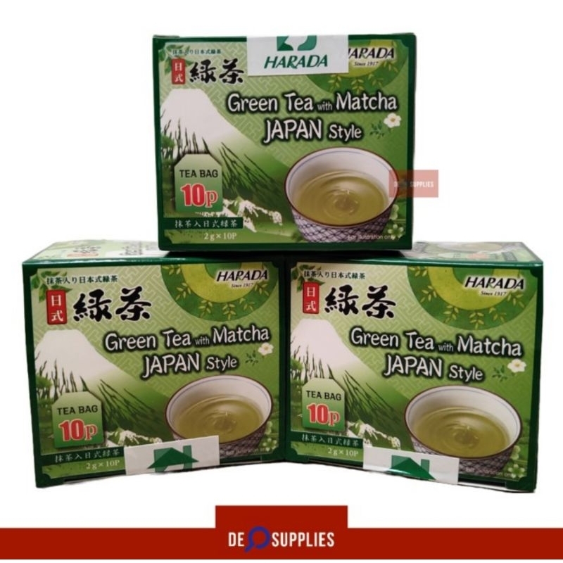 Jual Harada Green Tea Matcha Japan Style 10pcs x 2gr - Ocha Teh Hijau ...
