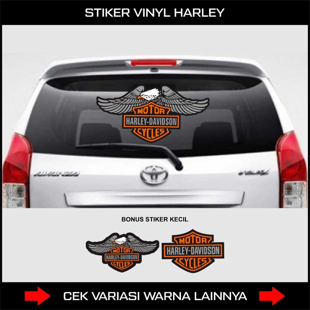 Jual STIKER HARLEY DAVIDSON VINYL UKURAN BESAR / STICKER KACA BODY ...