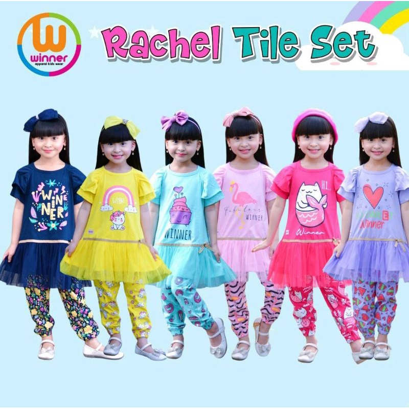 Jual Setelan Tile Cantik Anak Perempuan Usia 3-8 Tahun, Rachel Tile Set ...