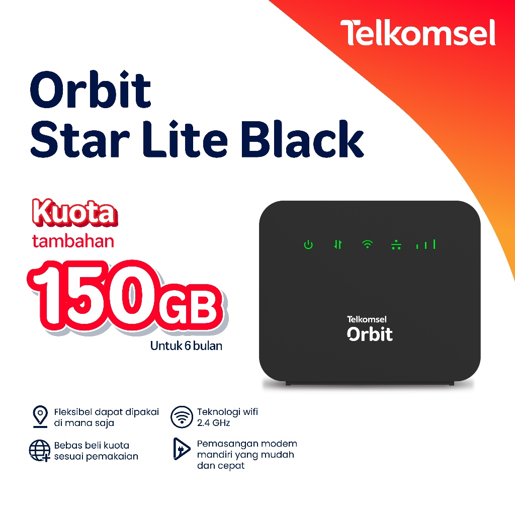 Jual Telkomsel Orbit Star Lite Modem 4G WiFi High Speed Bonus Data ...