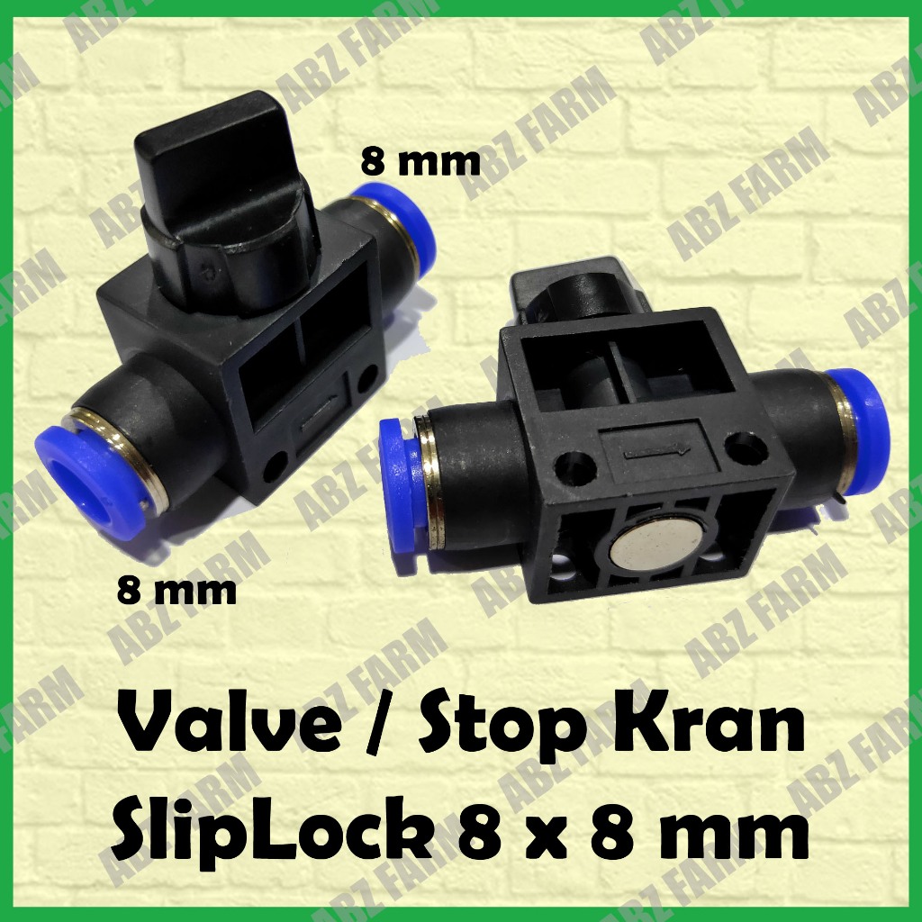 Jual FITTING PNEUMATIC SLIP LOCK VALVE / STOP KRAN 8 MM | Shopee Indonesia