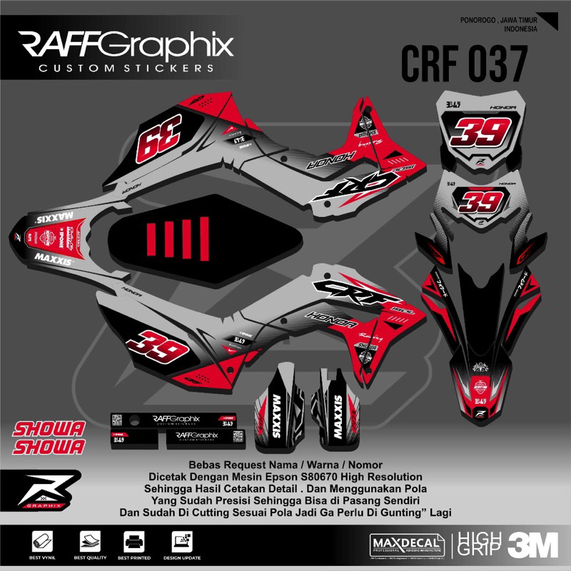 Jual sticker crf- sticker sticker sticker - decal sticker terbaru ...