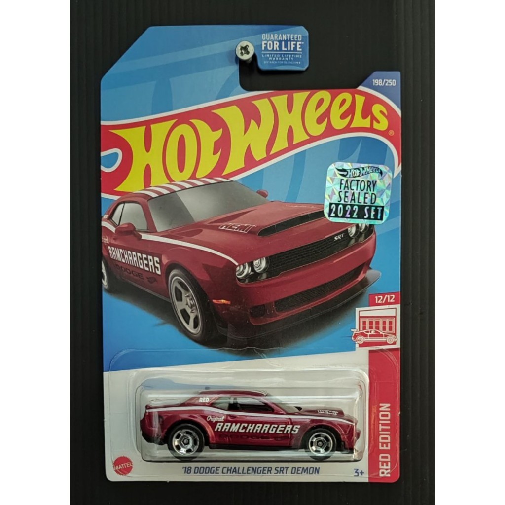 Jual Hot Wheels 18 Dodge Challenger Srt Demon Red Edition Fs 2022