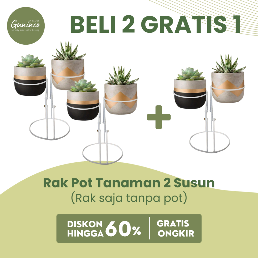 Jual CUCI GUDANG! STANDING POT 2 IN 1 RAK POT BUNGA Hiasan Dekorasi ...