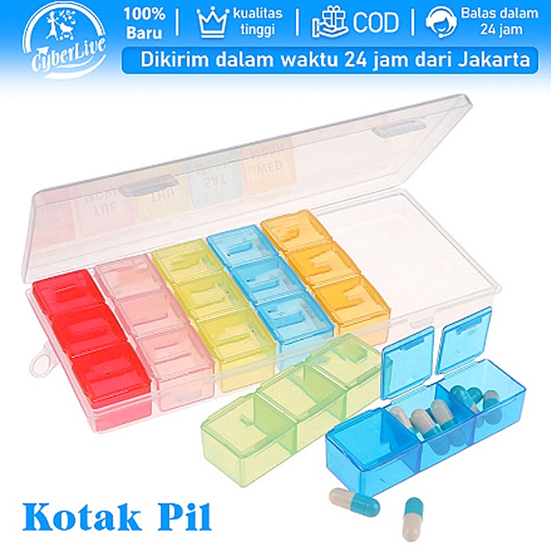 Jual Kotak Obat 7 Hari Tempat Obat Harian 7 Days Pill Medicine Box ...