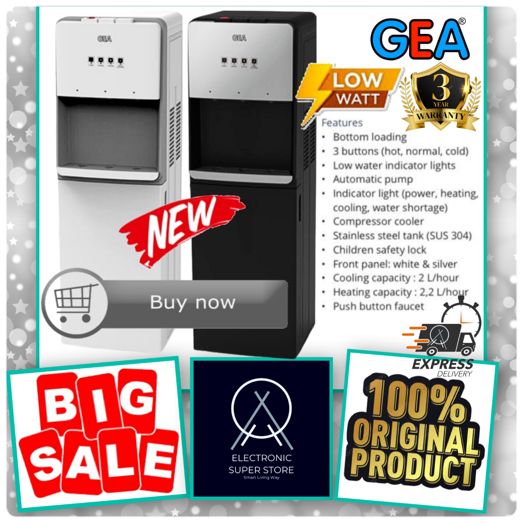 Jual DISPENSER GEA ORION GALON BAWAH SUPER LOW WATT PREMIUM KOMPRESOR ...