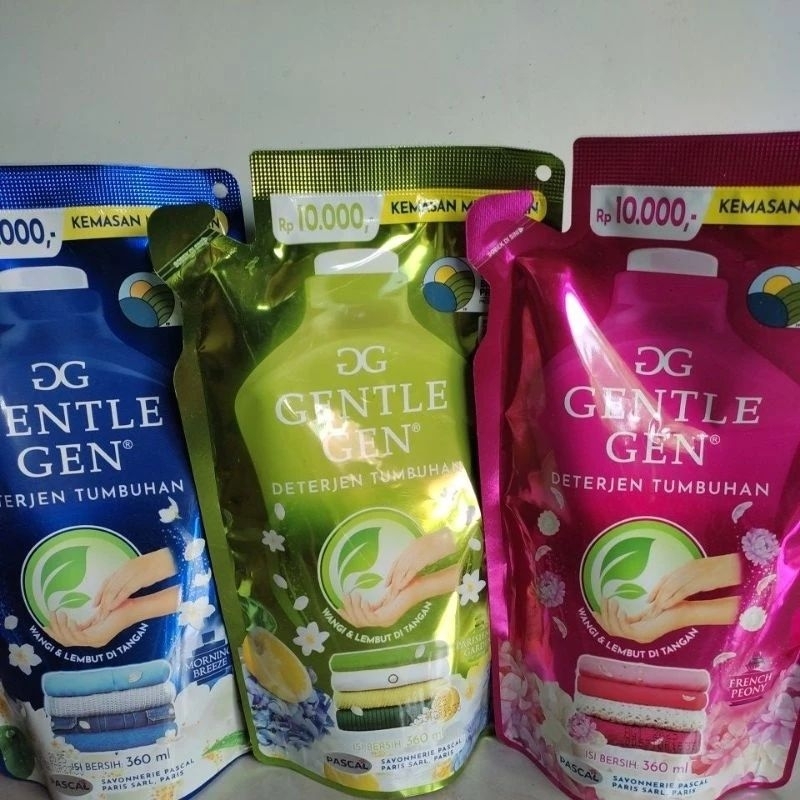 Jual GENTLE GEN DETERGEN CAIR REFILL 360ML | Shopee Indonesia