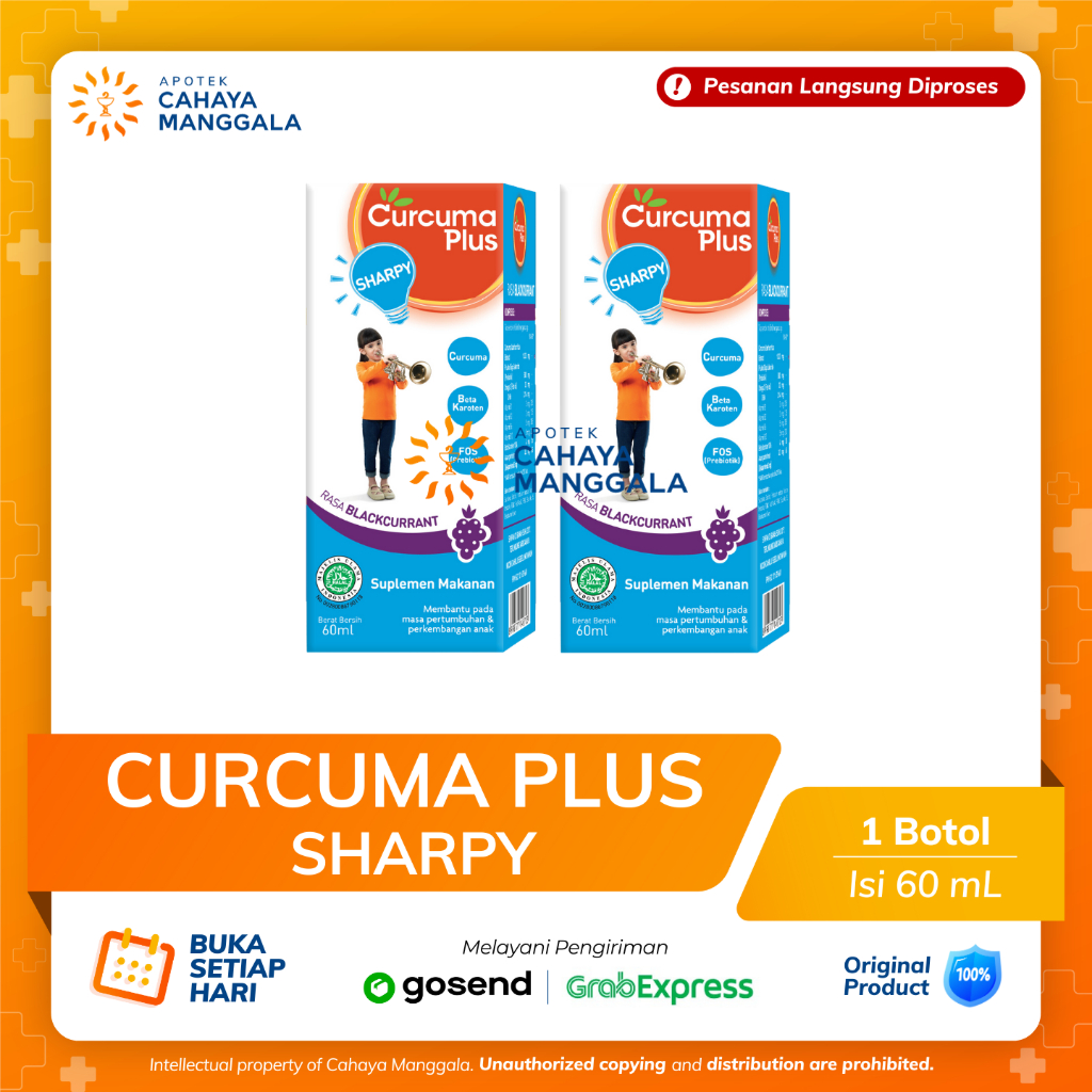 Jual CURCUMA PLUS SHARPY SIRUP 60 ML (BLACKCURRANT) | Shopee Indonesia