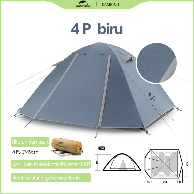 Jual Naturehike Outdoors Camping Tenda Tahan Air Perlindungan Matahari ...