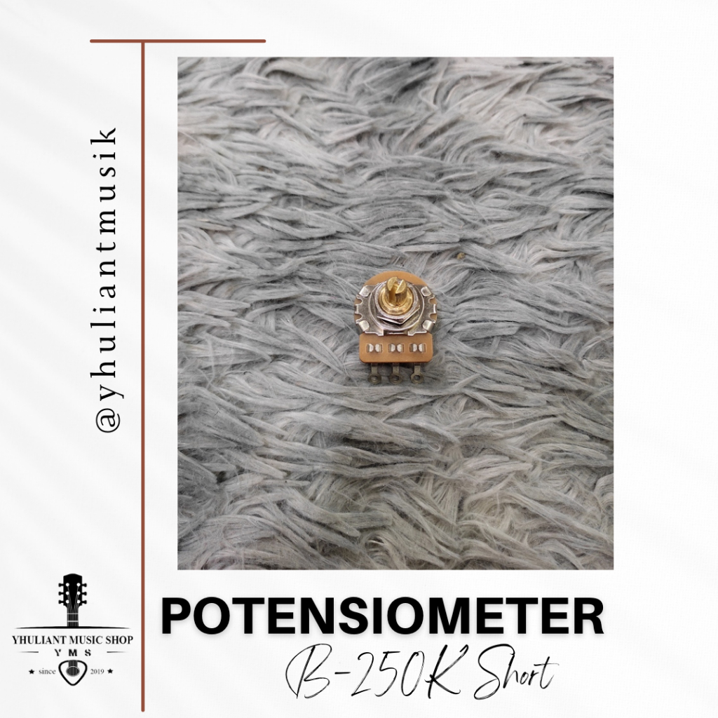 Jual Potensiometer B250K Shortsaft Like CTS For Single Coil Pickups ...