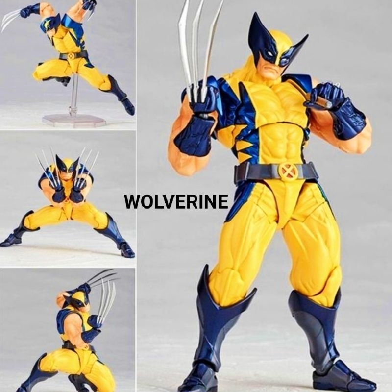Jual Revoltech Wolverine X-Men Figure Shf Wolferine Figur Arkulasi ...