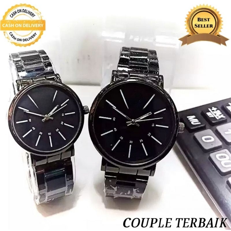 Jual (COD) JAM TANGAN RANTAI PASANGAN COUPLE CEWE COWO KEKINIAN TERBARU ...