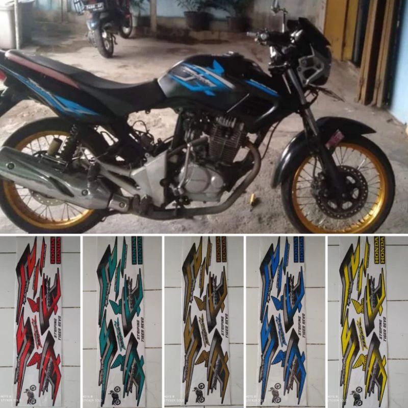 Jual stripping lis sticker variasi Honda Tiger Revo Motif Grafis Tribal ...