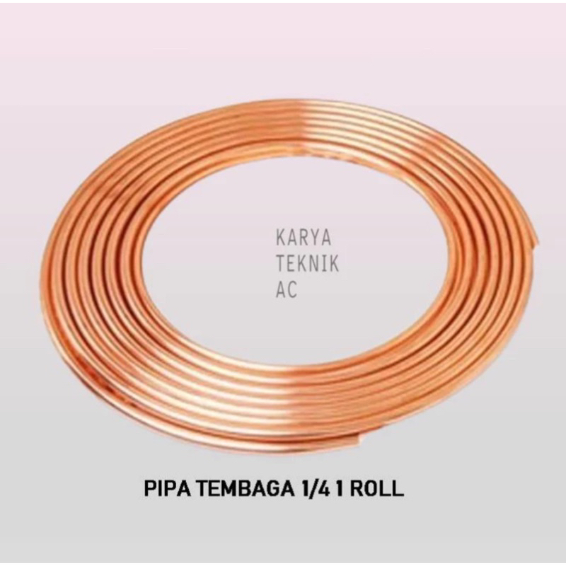 Jual PIPA TEMBAGA 1/4 1 ROLL 15 METER | Shopee Indonesia