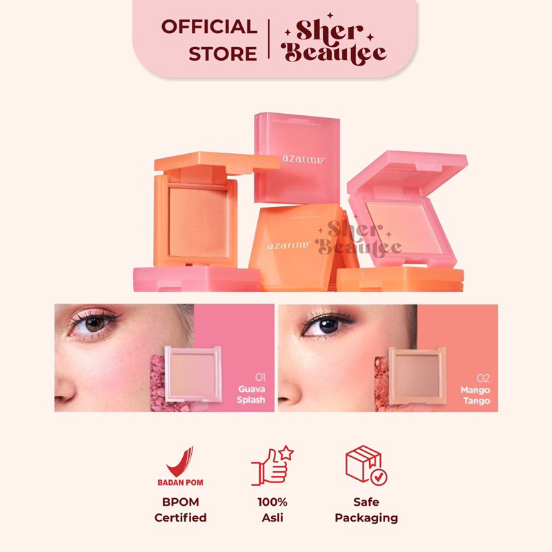 Jual Azarine x Red Velvet Chic to Cheek Blush Powder Blush On 5.2gr ...