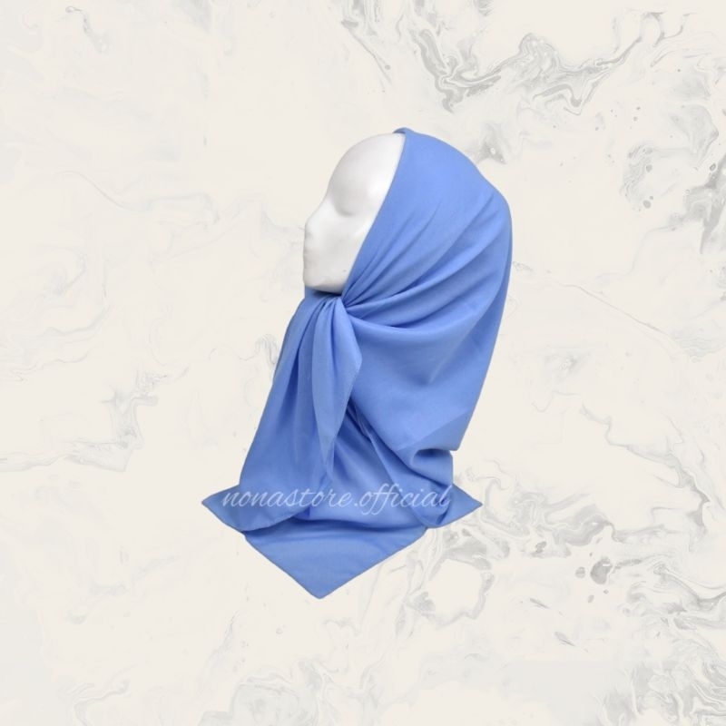 Jual NONA HIJAB VOAL PARIS PREMIUM POLOS SEGIEMPAT BASIC VOAL LASERCUT WARNA BIRU MUDA NAVY BABY ...