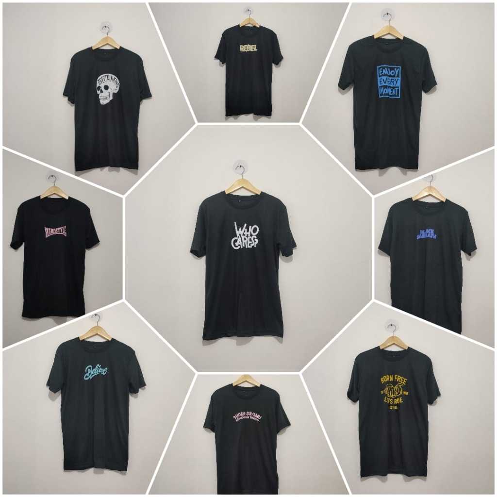 Jual TERMURAH KAOS DISTRO 100 RB DAPAT 5 KAOS DISTRO SIMPLE PREMIUM 24S ...