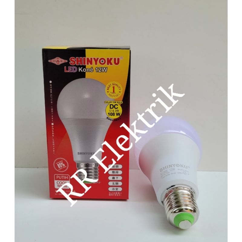 Jual Bohlam Lampu LED DC 12V Solar Panel Shinyoku Kone DC 12V-24V 12W ...