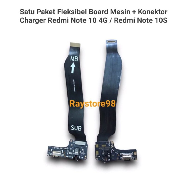 Jual Satu Paket Fleksibel Board + Papan Konektor Charger Redmi Note 10 ...