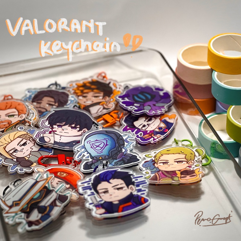 Jual Acrylic Keychain Valorant | Gantungan Kunci Valorant | Sticker ...