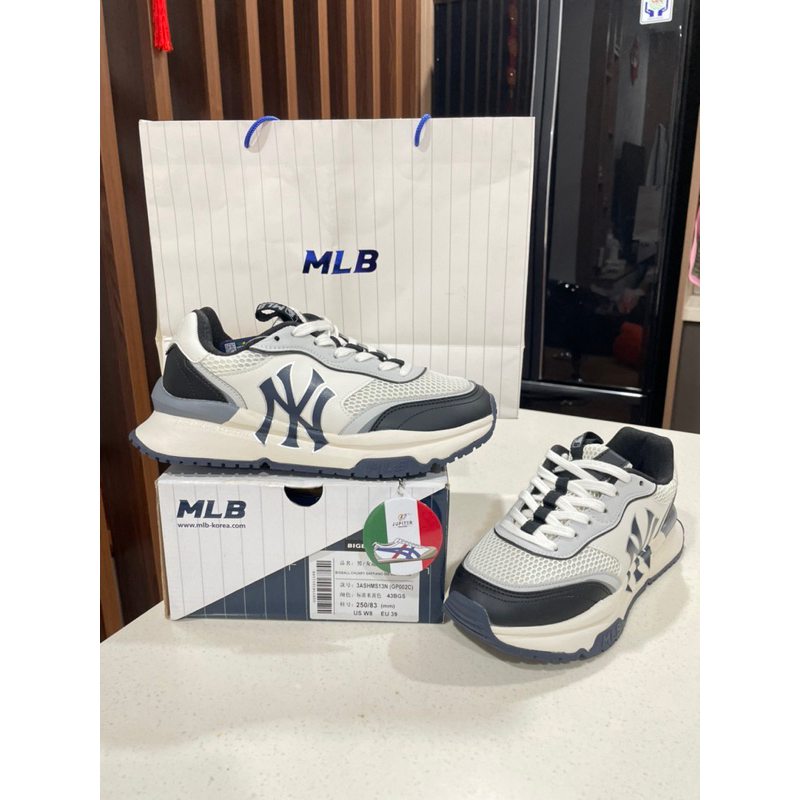 Jual Sepatu MLB Chunky Runner New york Black | Shopee Indonesia
