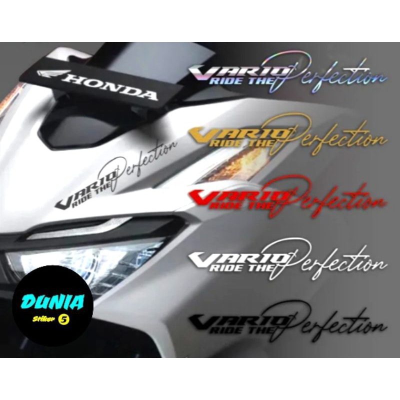 Jual Sticker cutting tulisan vario ride the perfection | Shopee Indonesia