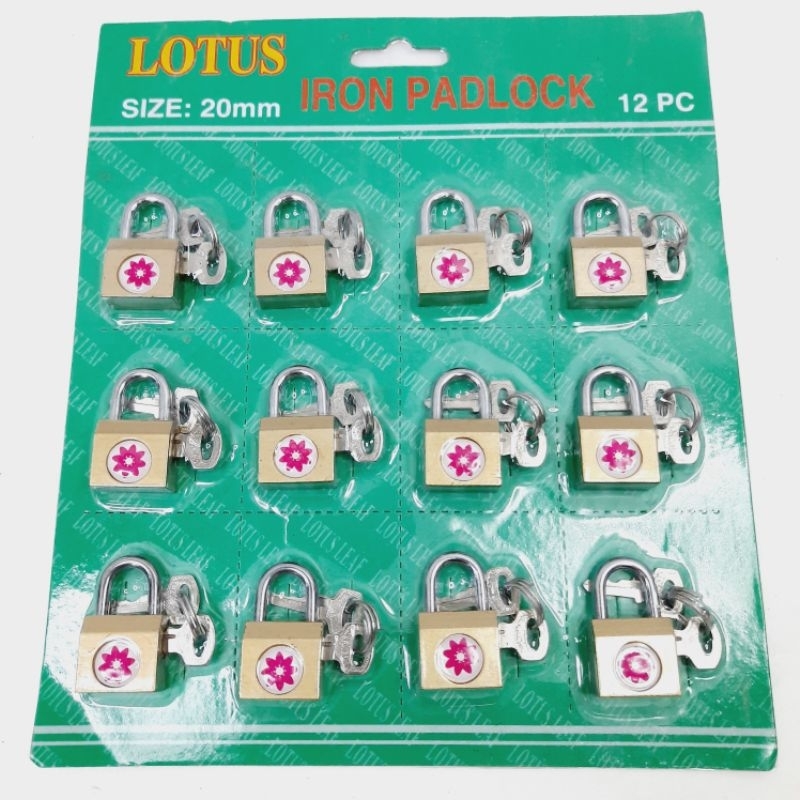 Jual LOTUS Kunci Gembok Koper / Tool Box 20 MM ( PER PCS ) | Shopee ...