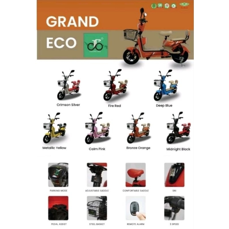Jual Sepeda listrik sunrace grand eco 1kg | Shopee Indonesia