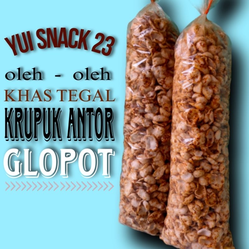 Jual Kerupuk antor glopot asli khas Tegal kemasan 250 gr | Shopee Indonesia