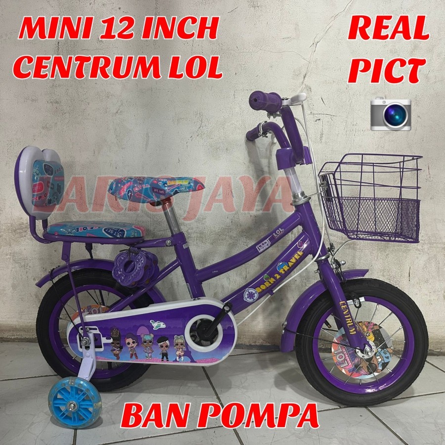 Jual Sepeda mini 12 inch centrum 207 LOL sepeda 12 inch KERANJANG ...