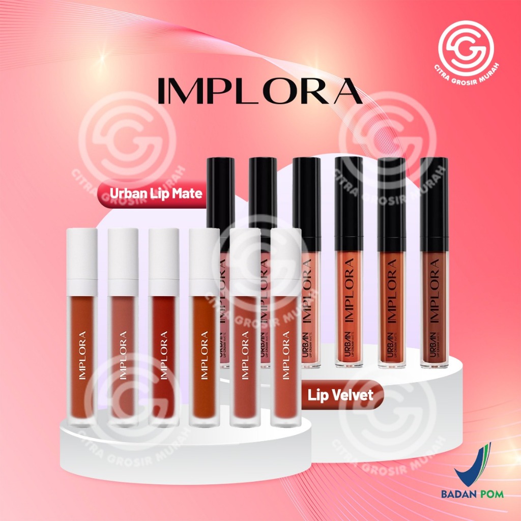 Jual IMPLORA URBAN MATTE LIP CREAM VELVET || Implora Lip Cream Lipstick ...