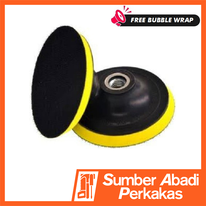 Jual Piringan Amplas 4 Inch Tatakan Hamplas Velcro Pad Mesin Poles ...