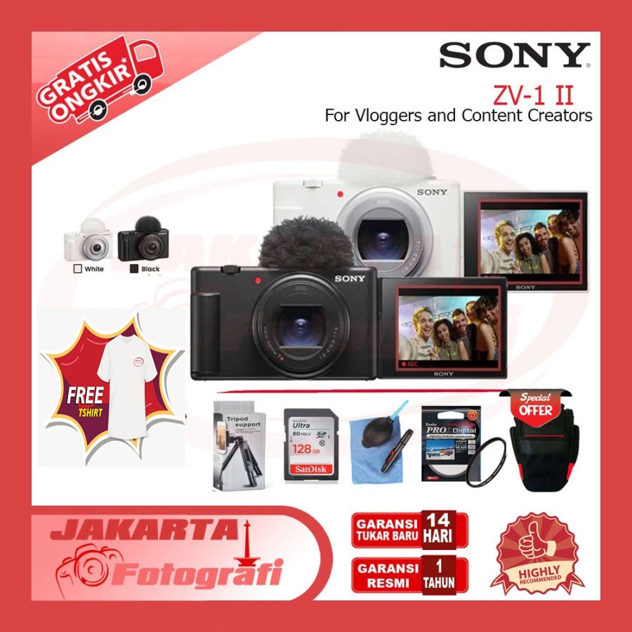 Jual Sony ZV-1 II Digital Camera (Black) ZV-1M2 - STANDARD BOX | Shopee Indonesia