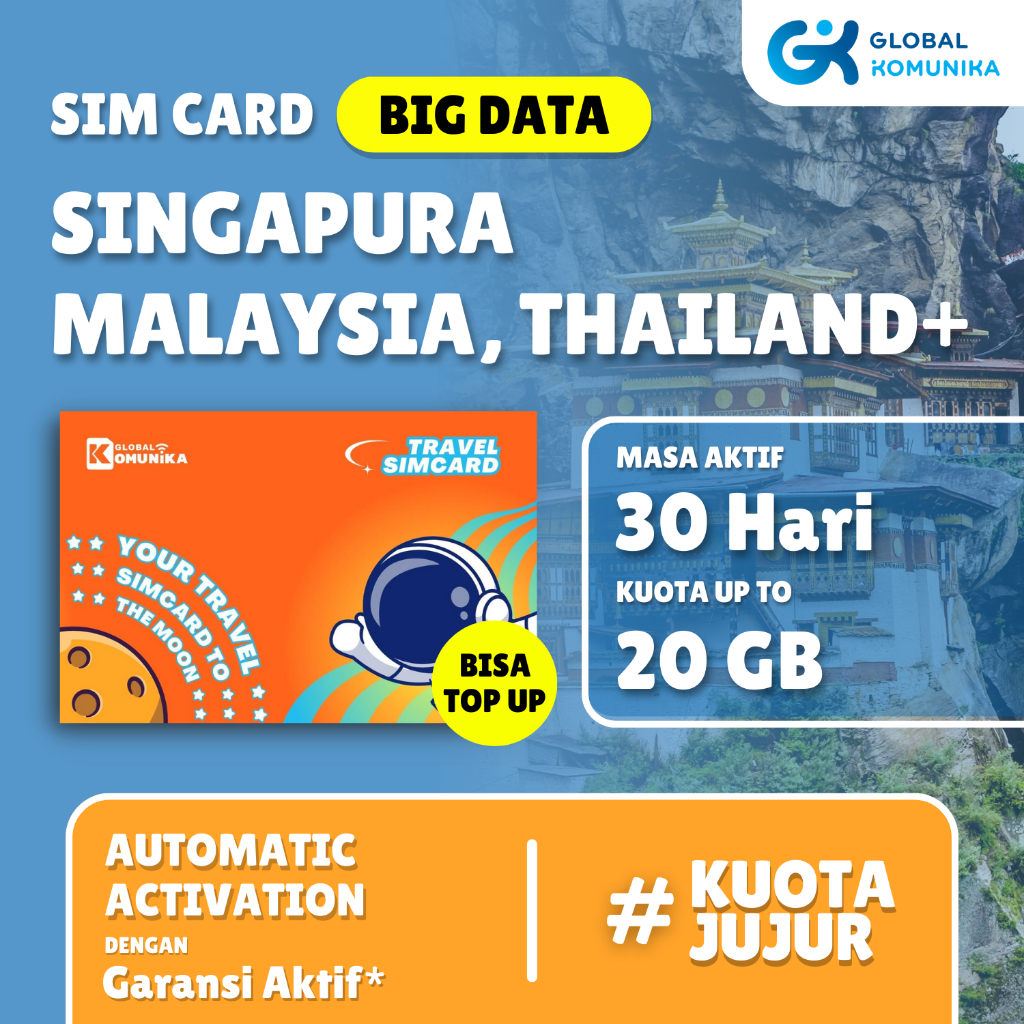 Jual Sim Card Singapore Malaysia Thailand Kuota Besar | Simcard Singapura Global Komunika ...