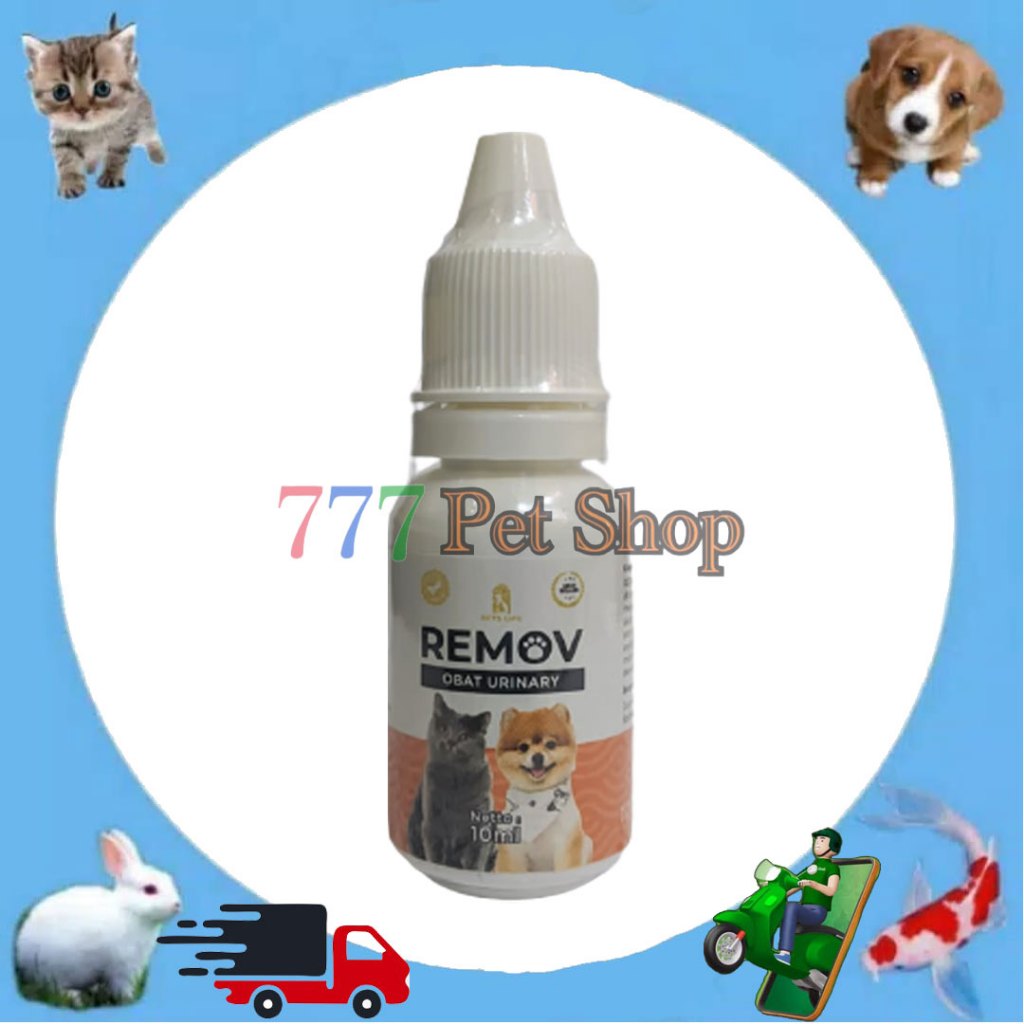 Jual obat kucing anjing REMOV 10ML OBAT URINARY obat tetes 10 ML ...