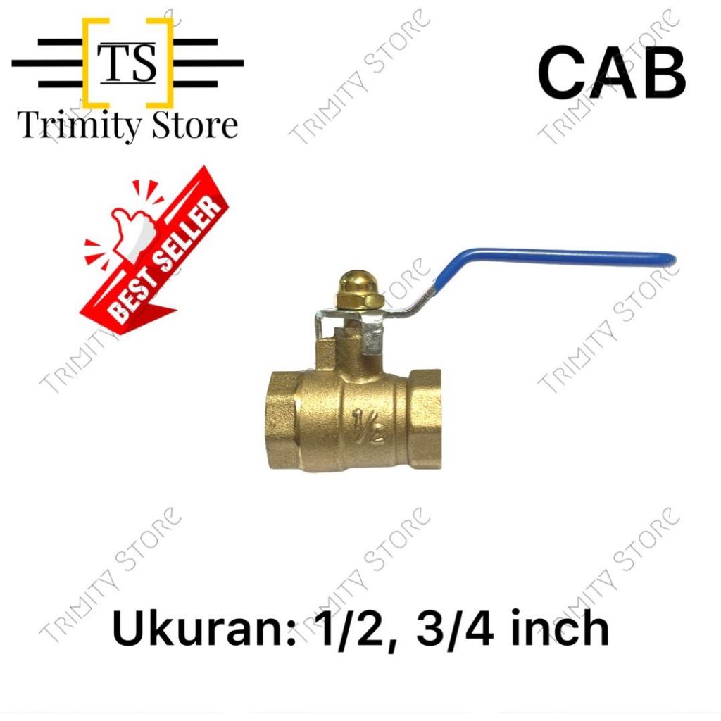 Jual Ball Valve / Ballvalve / Stop Kran Kuningan 1/2" 3/4" Inch | Shopee Indonesia