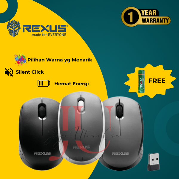 Jual Rexus Mouse Wireless Office Q30 Silent Click Original | Shopee ...