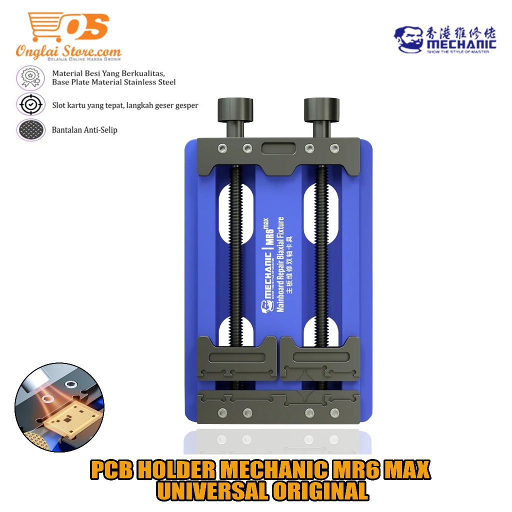Jual MECHANIC MR6 MAX PCB Holder Penjepit Ragum Universal Double Shaft ...