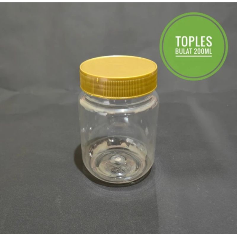 Jual TOPLES BULAT 200ML / PET BOTOL BULAT 200ML PET | Shopee Indonesia