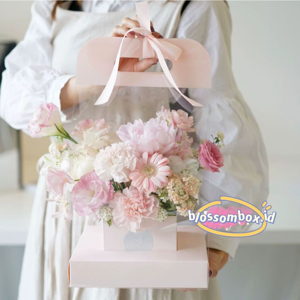 Jual B27 Flower box | Kotak Bunga | Kotak Kue | Kotak Tenteng Bunga | Handy Bag | Flower Box ...