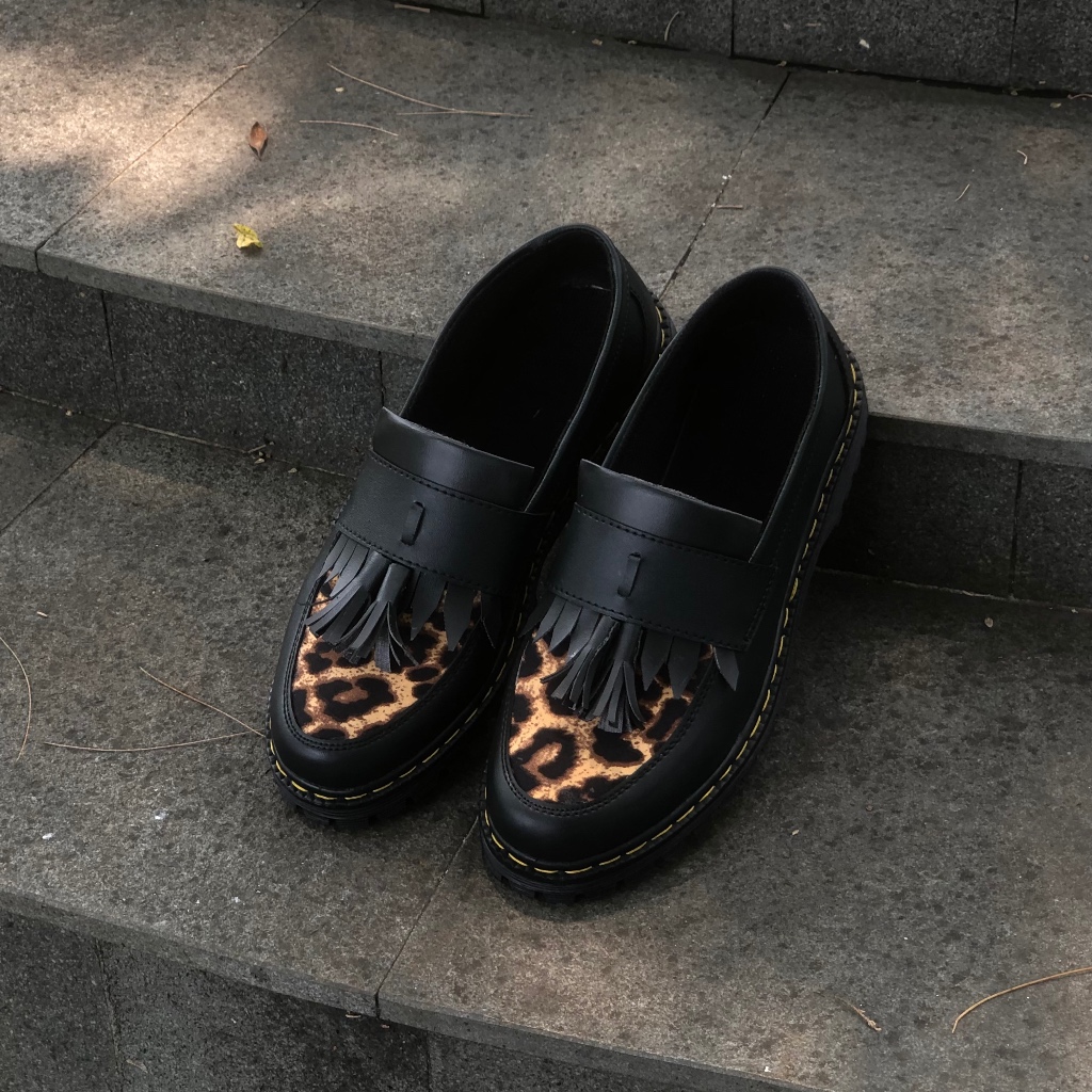 Jual Sepatu Docmart Loafers Costum Leopard Unisex Pria Wanita | Shopee ...