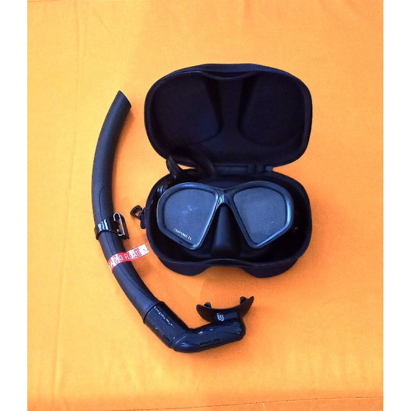 Jual Masker snorkeling freedive diving gogles low volume tempered glass ...